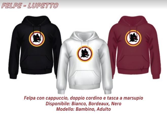 FELPA LUPETTO AS ROMA :: PUNTO ROMA AE